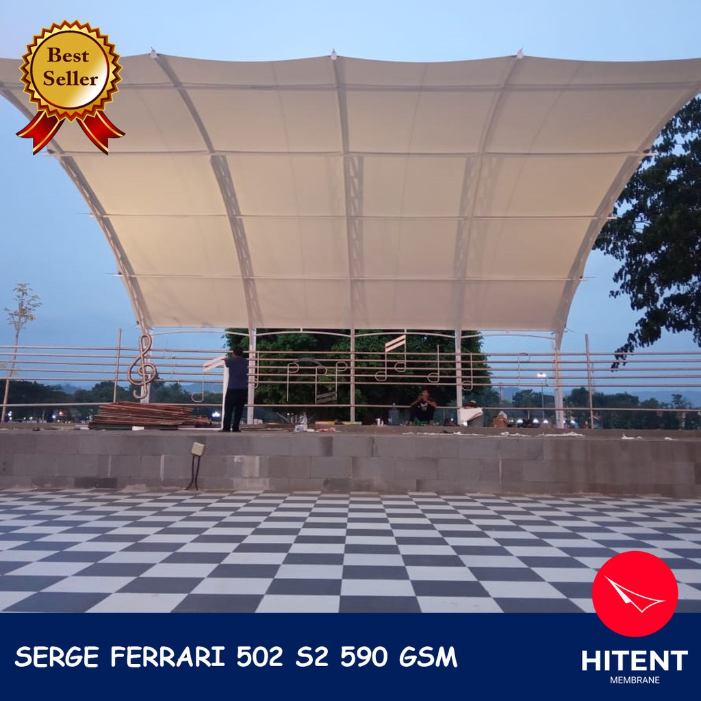 Jual Tenda Membrane Ferrari 502 S2 590 GSM Harga Per Meter M2 | Shopee ...