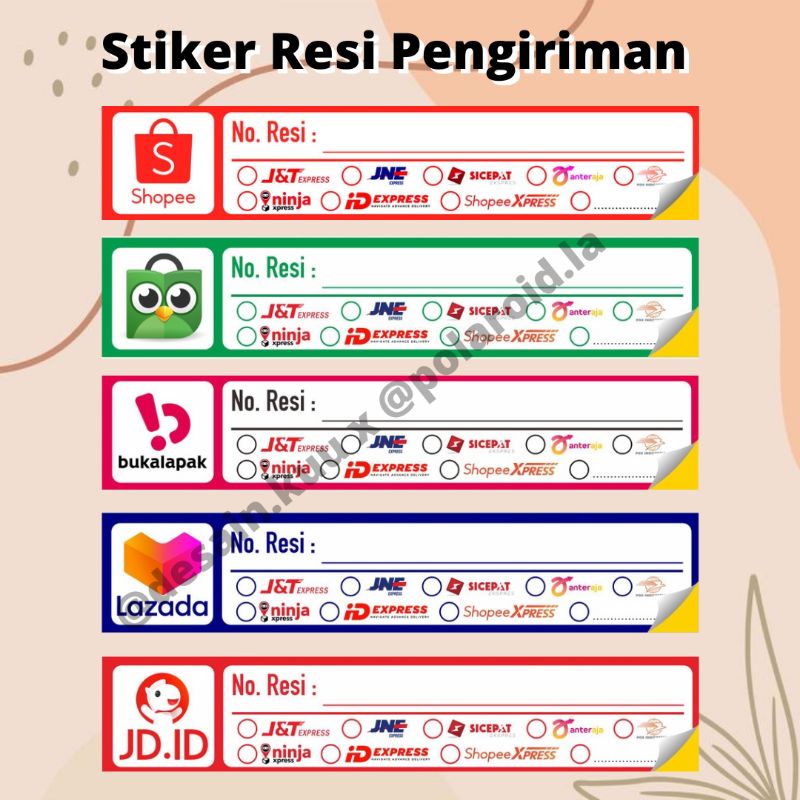 Jual STIKER PENGIRIMAN OLSHOP | STIKER RESI | STIKER OLSHOP MURAH ...