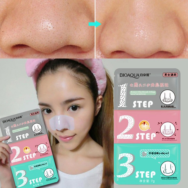 Jual Exp 09 2022 Sale Bioaqua 3step Blackhead Remover Masker