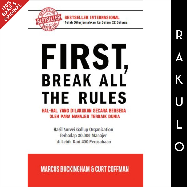 Jual Buku First, Break All the Rules (Hard Cover) | Shopee Indonesia