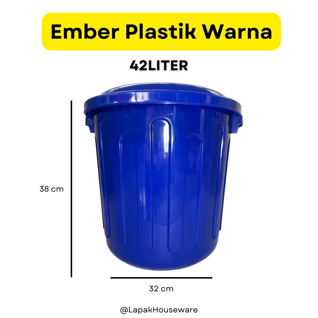 Jual Ember Plastik 42 Liter Warna / Ember Plastik Besar / Ember Air ...