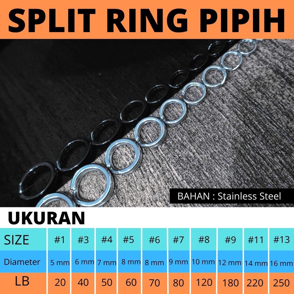 Jual SPLIT RING pipih Casting POPPING JIGGING BIG GAME | Shopee Indonesia
