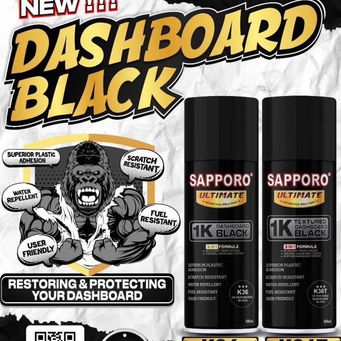 Jual sapporo ultimate K36T 1K texture dasboard black-cat semprot-pilox | Shopee Indonesia