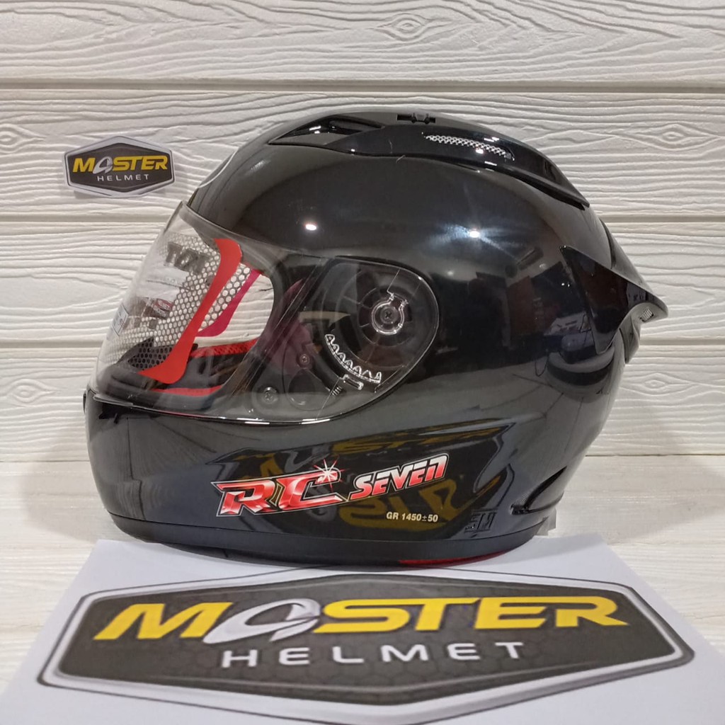 Jual HELM KYT RC7 SOLID KYT RC-7 SOLID FULL FACE BLACK | Shopee Indonesia