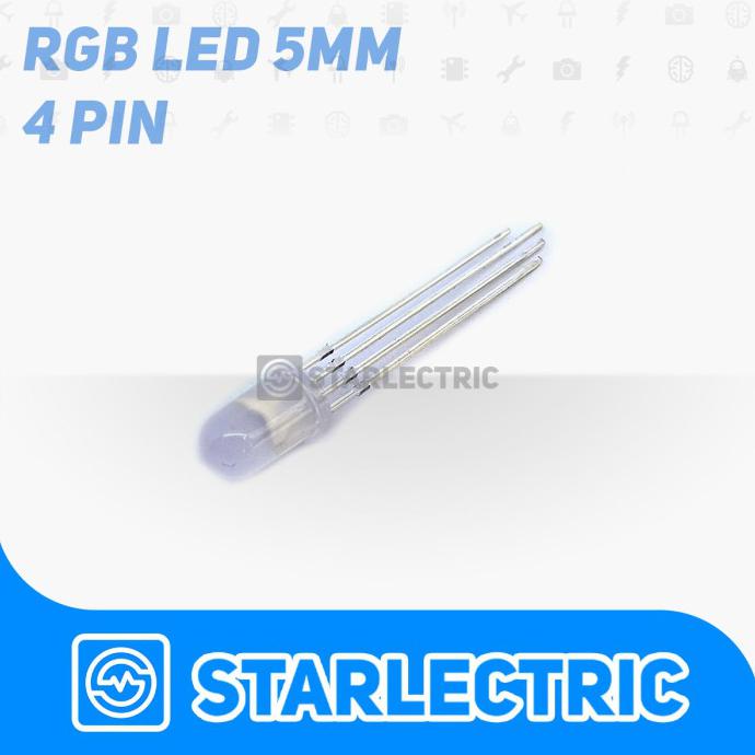 Jual Led Rgb 5Mm 4 Pin Diffused Common Cathode Katoda Cc Starel54 ...
