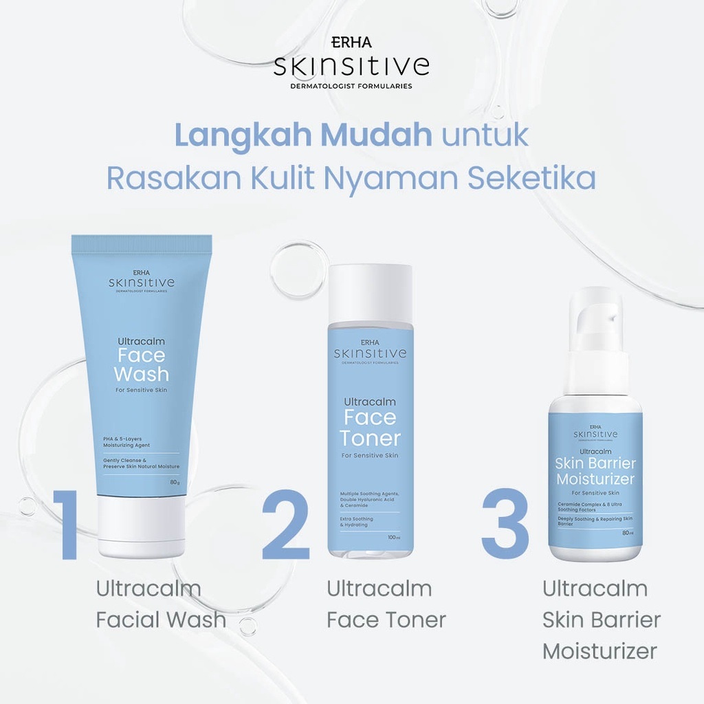 Jual ERHA Skinsitive DF Ultracalm Skin Barrier Moisturizer 80ml ...