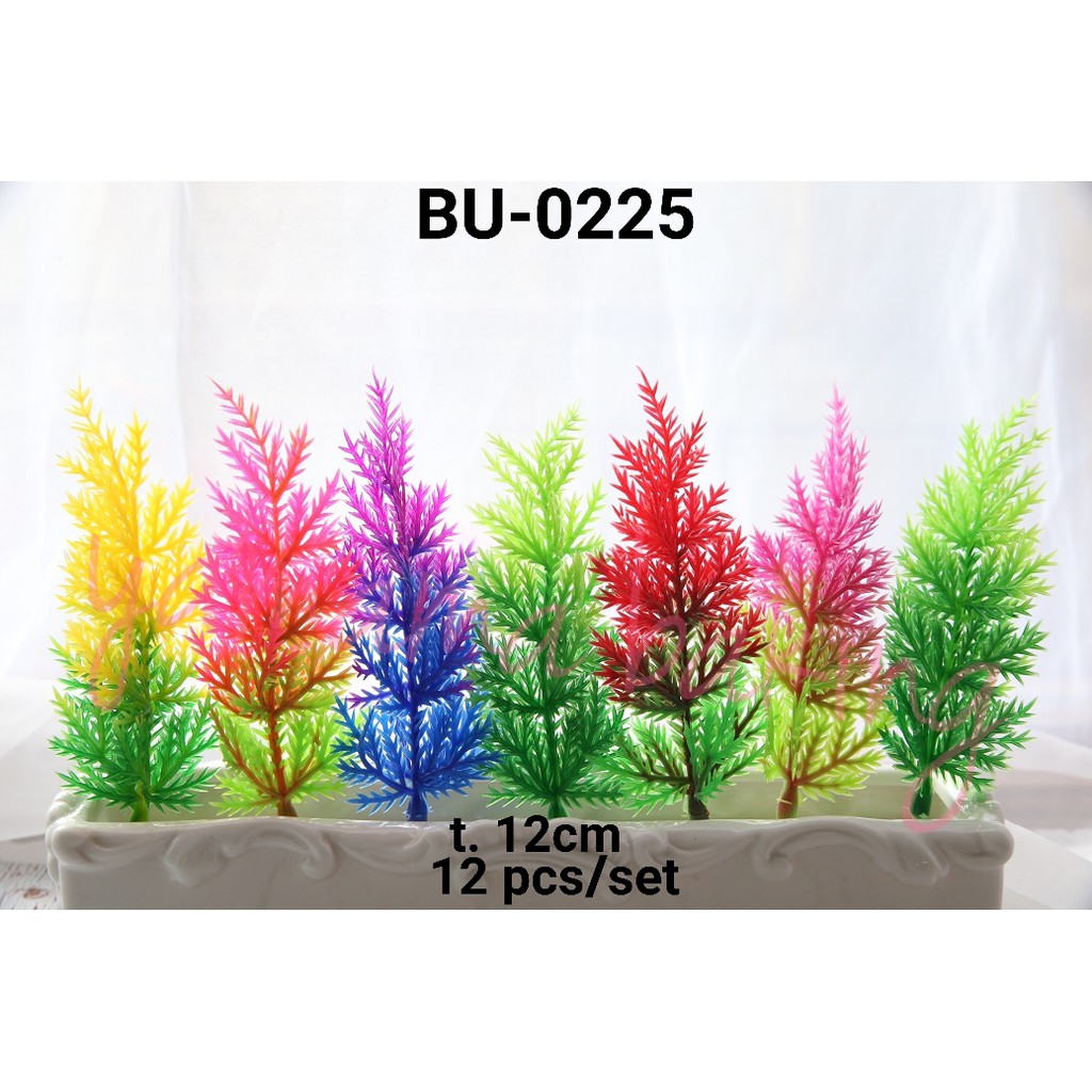 Jual BU-0225 Topper hiasan kue tart cake rumput bunga daun tanaman ...