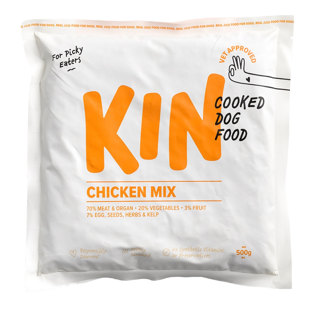 Jual KIN DOG FOOD Chicken Mix 500g | Shopee Indonesia