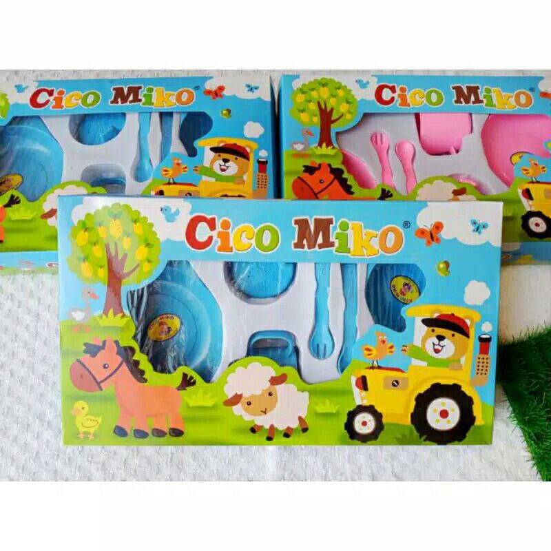 Jual MUURAAAHHH !!!! FEEDING SET MAKAN BABY MERK CIKO MIKO SIZE MEDIUM ...