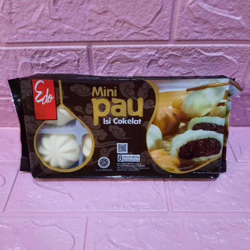 Jual Edo Mini Pau Coklat Makanan Penunda Lapar Isi 8 Pcs 200 Gr ...