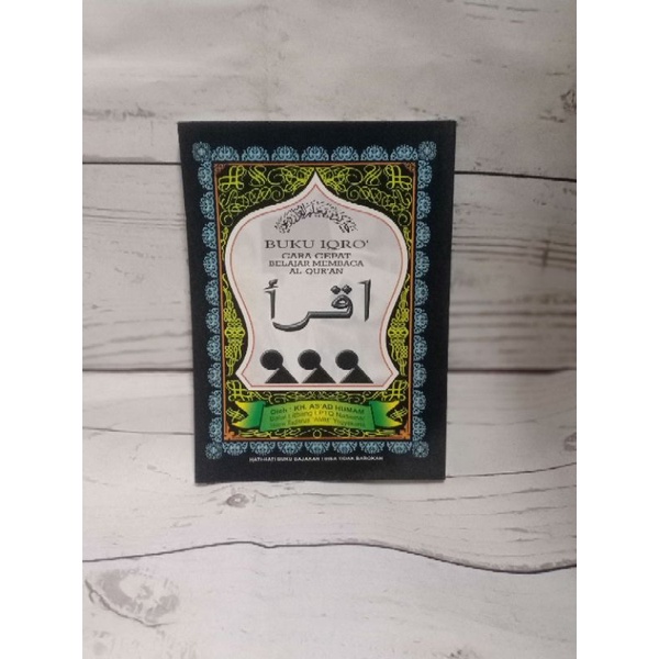 Jual IQRO BESAR HITAM ( cara cepat belajar membaca alquran) | Shopee ...