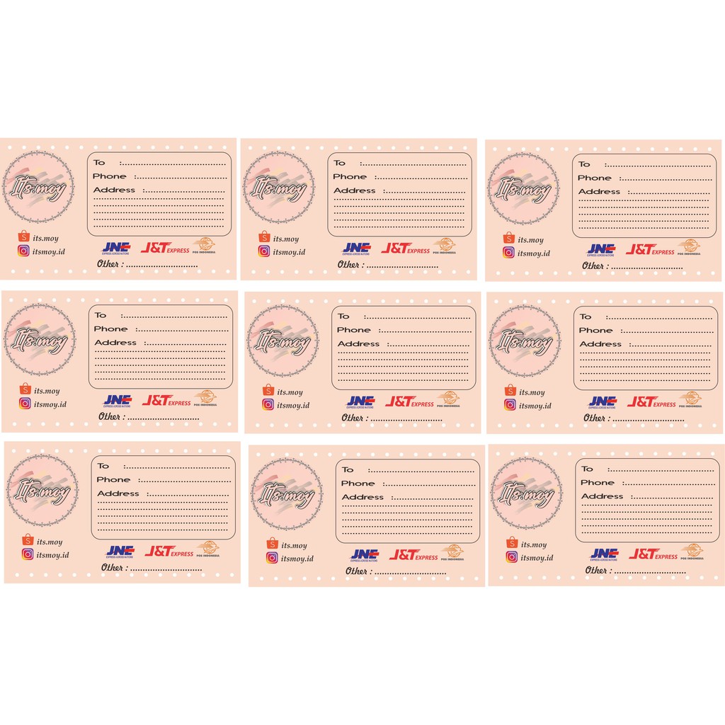 Jual jasa desain label pengiriman | Shopee Indonesia