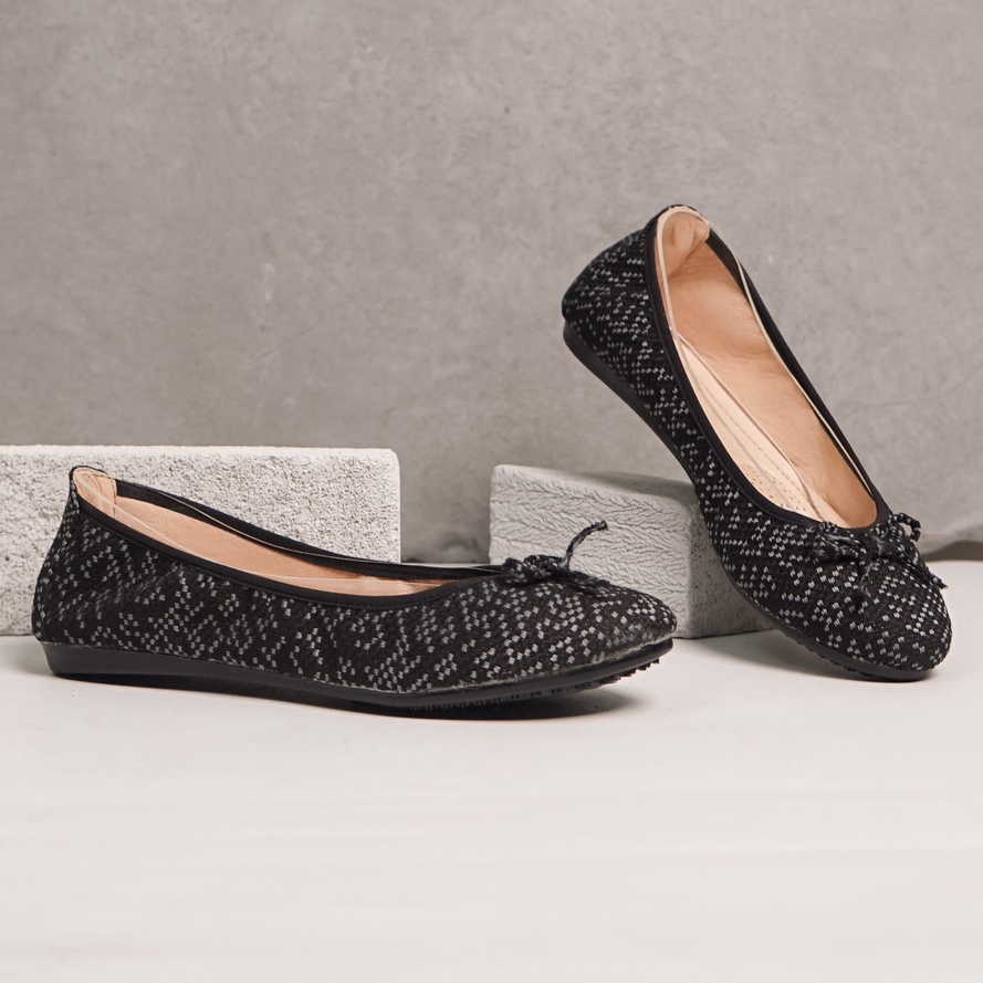 Jual BELLEZA MALL - Flat Shoes YOGA TWEED All Colors | sepatu kerja ...