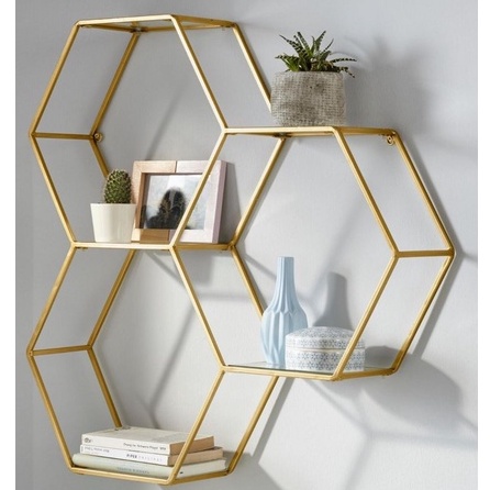 Jual Ambalan Segi Lima 3 Tingkat Besi Beton Tatakan Kayu Lapis HPL ...