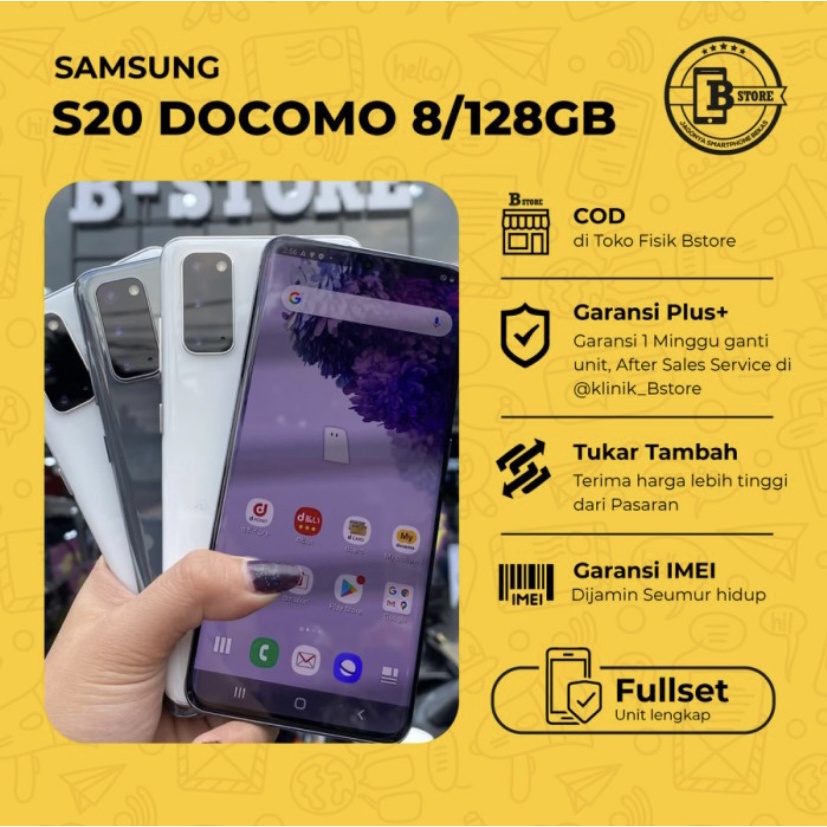 Jual SAMSUNG S20 - RAM 12GB - 128 GB - FULLSET - COD SEMARANG | Shopee ...