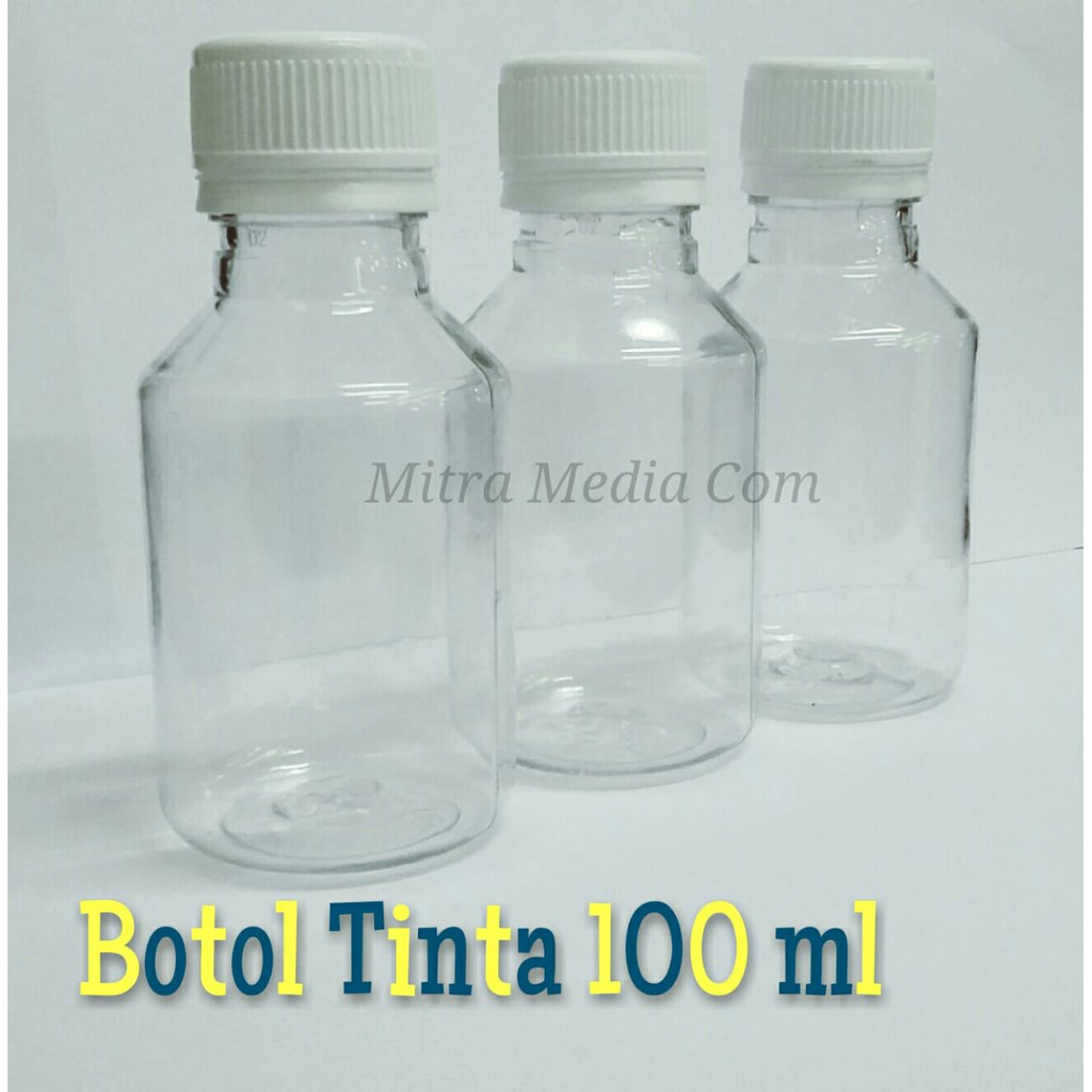 Jual Botol Plastik 100 ML Bening Transparan (Tutup Putih) | Shopee ...