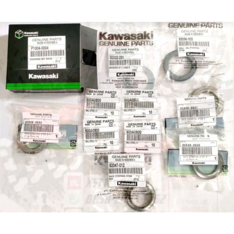 Jual (004) STEERING STERING KOMSTIR SET FULLSET NINJA 150 R RL M C SS RR OLD NEW ZX CBU ORIGINAL ...