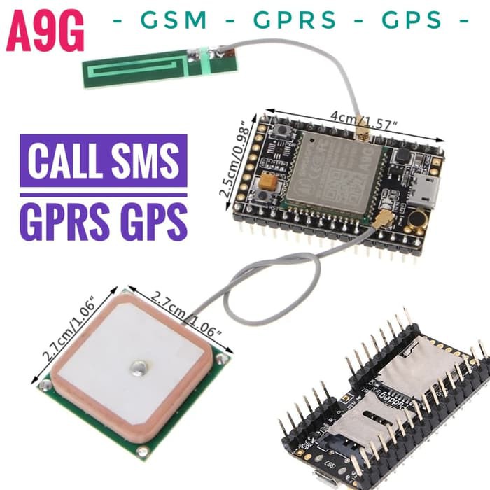 Jual Module Gsm Gps A9g Core Call Sms Gprs Gps Serial Spi I2c For
