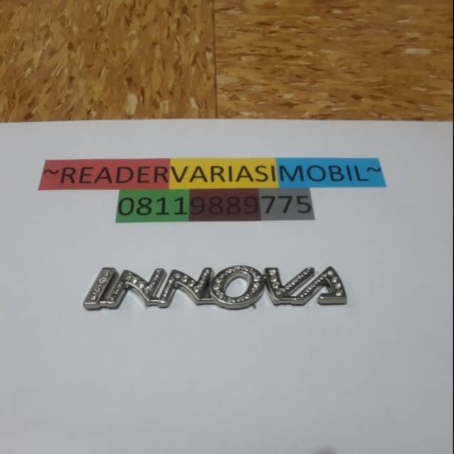 Jual Emblem Logo Tulisan INNOVA Besi Model Permata Berlian Diamond Good ...