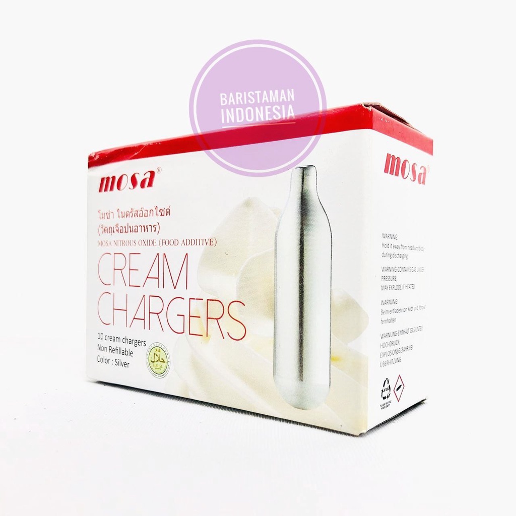 Jual Mosa Cream Mosa soda Charger Gas Refil Untuk Whipper Cream / Soda ...