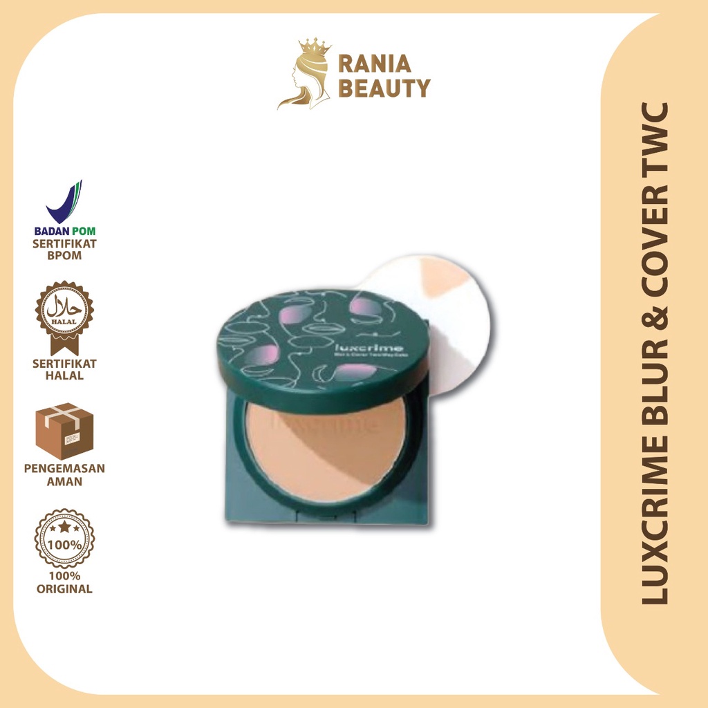 Jual Luxcrime Blur & Cover Two Way Cake | Buttercream | Custard | Opera ...