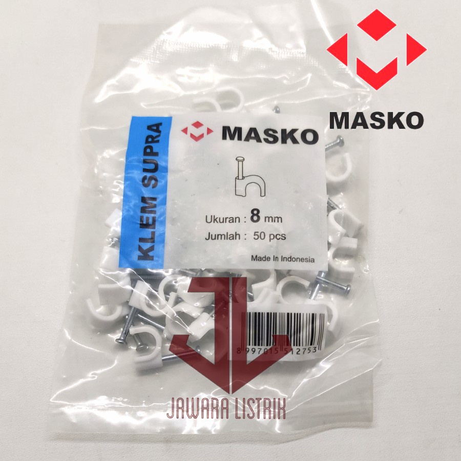 Jual MASKO KLEM KABEL UKURAN 8MM 8 MM PREMIUM QUALITY ISI 50 PCS ...