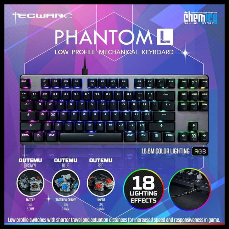 Jual Tecware Phantom L Tkl Rgb Low Profile Mechanical Gaming Keyboard ...
