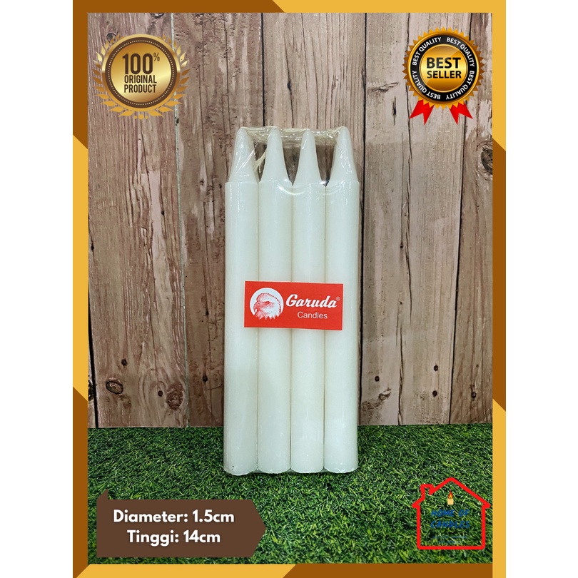 Jual Lilin Putih Penerangan | Lilin Mati Lampu Batangan Kemasan 8pcs ...