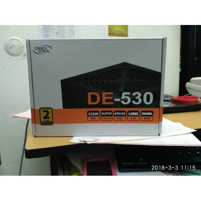 Jual POWER SUPPLY DEEPCOOL DE530 400W 80+ ALL FLAT CABLE | Shopee Indonesia