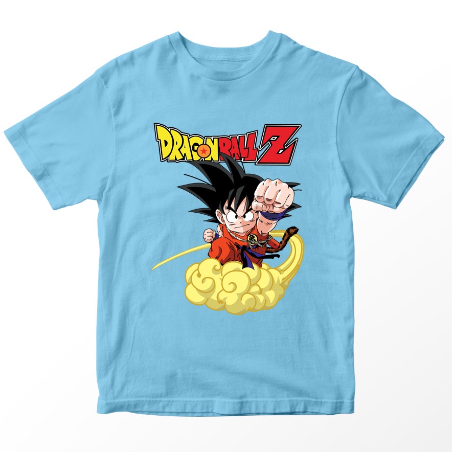 Jual Kaos Anak Dragonball Goku Awan Kinton, Warna Biru Muda Umur 1-10 ...