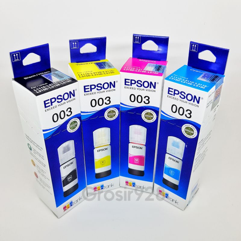 Jual Tinta Printer Epson 003 / T003 DIJAMIN ORIGINAL (Per Buah ...