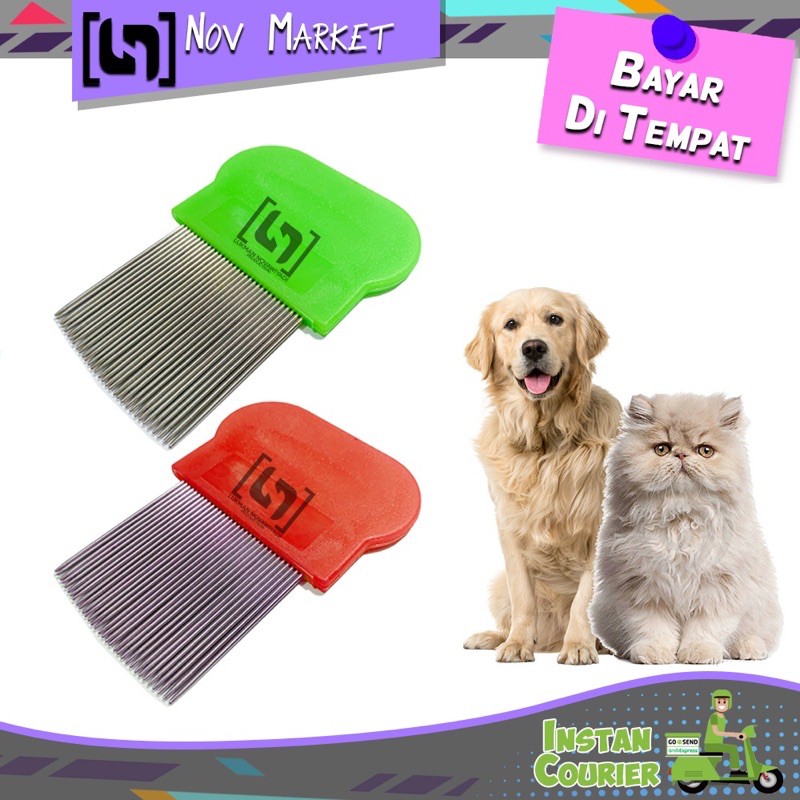 Jual Sisir Kutu Hewan Kucing Anjing Musang Kelinci Model Serit | Shopee ...