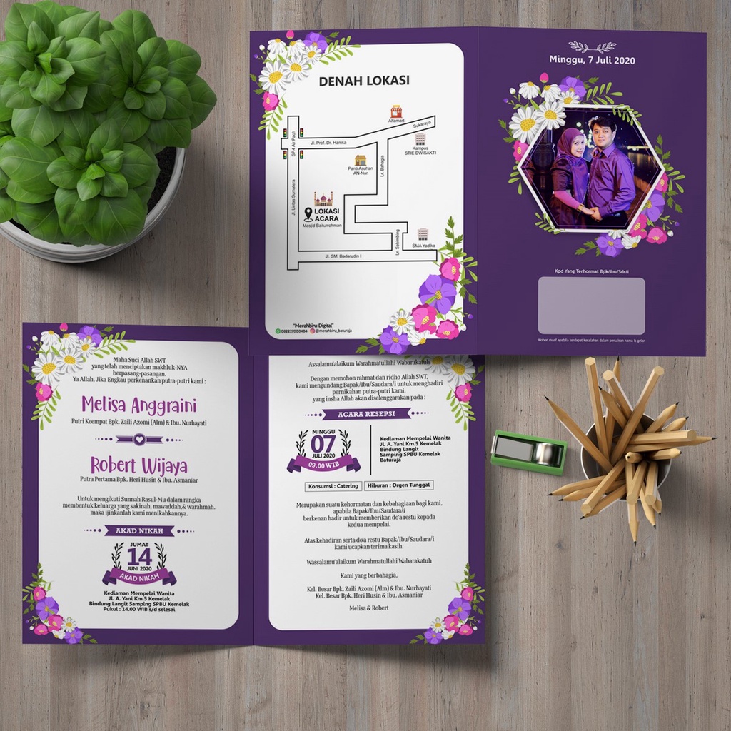 Jual Undangan pernikahan / Undangan Nikah / Undangan Perkawinan ...
