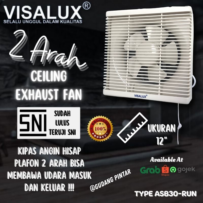 Jual Exhaust Fan Hexos 12 Inch Visalux Kipas Angin Hisap Plafon ...