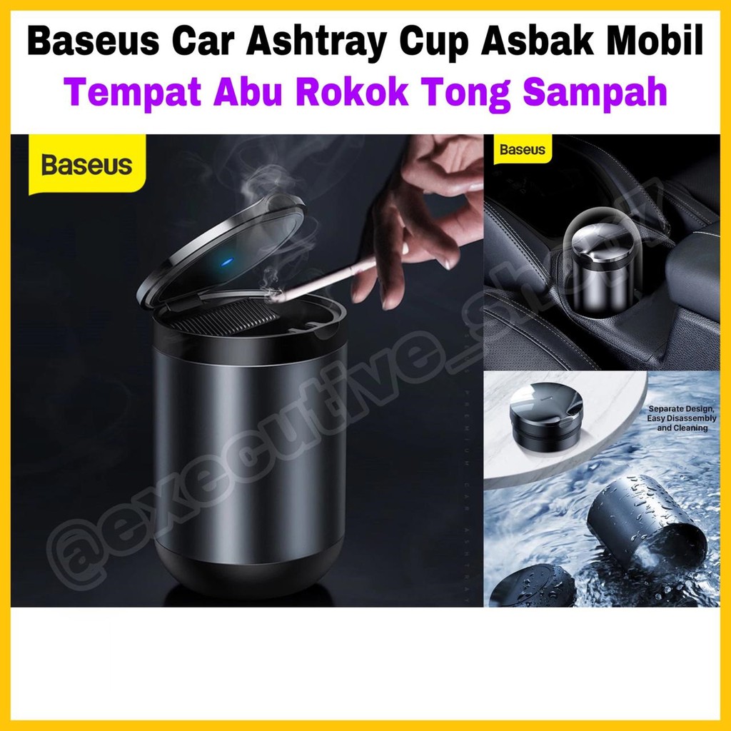Jual Baseus Car Ashtray Cup Asbak Mobil - Tempat Abu Rokok Tong Sampah ...