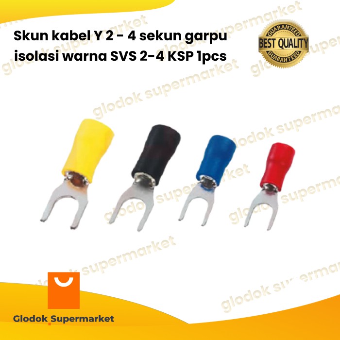 Jual Skun kabel Y 2 - 4 sekun garpu isolasi warna SVS 2-4 KSP 1 pcs | Shopee Indonesia