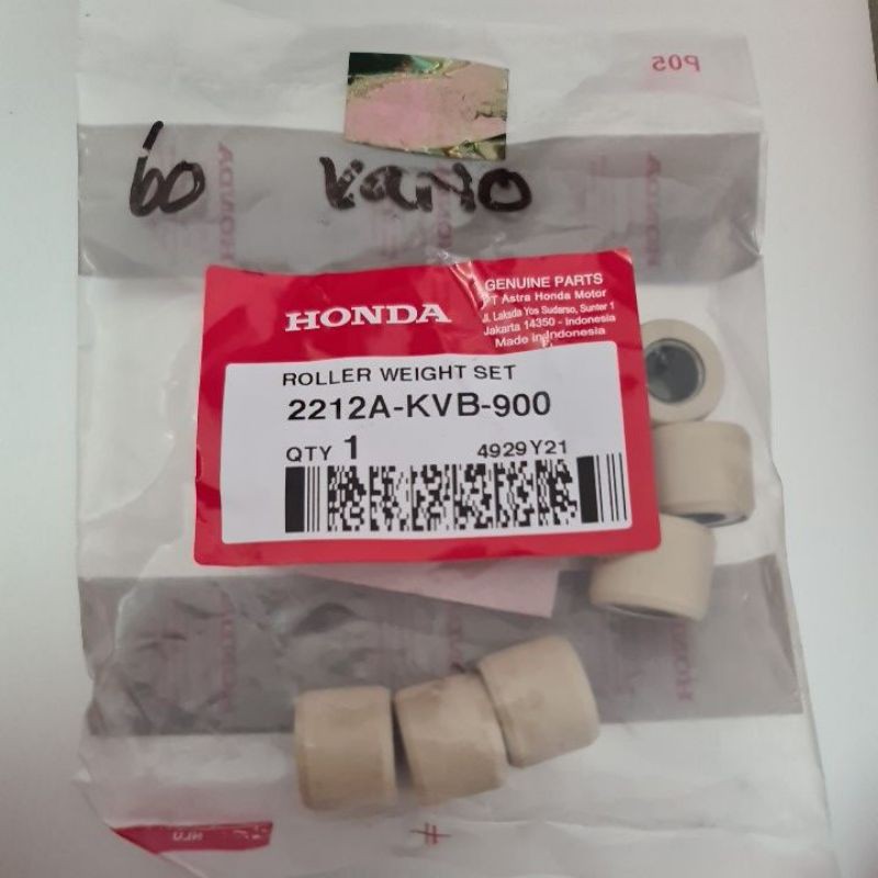 Jual Roller Set Original Honda Vario Lama KVB Weight 2212A-KVB-900 PnP ...