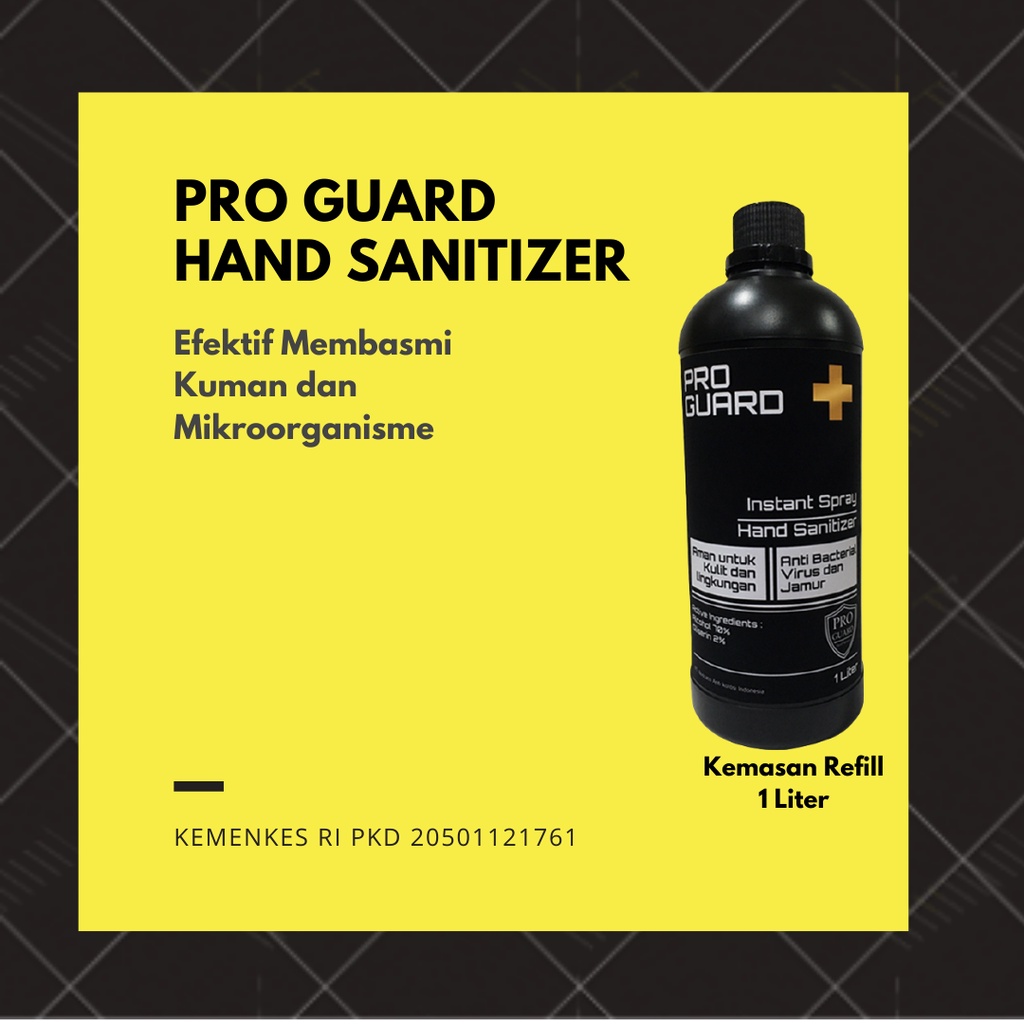 Jual Pro Guard Hand Sanitizer Black Musk (1 Liter) | Shopee Indonesia