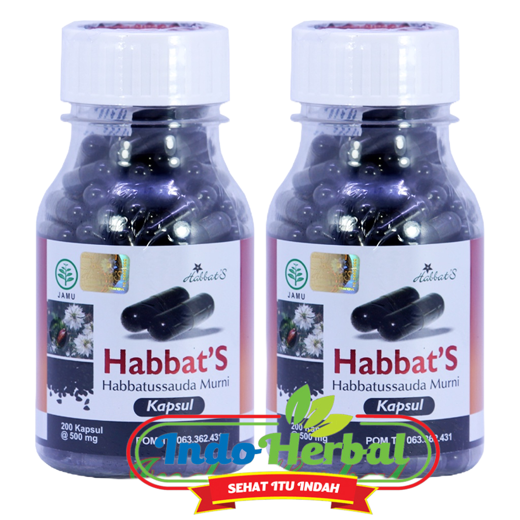 Jual Habbats Habbatussauda Murni 200 Kapsul | Habbat's Murni Original ...