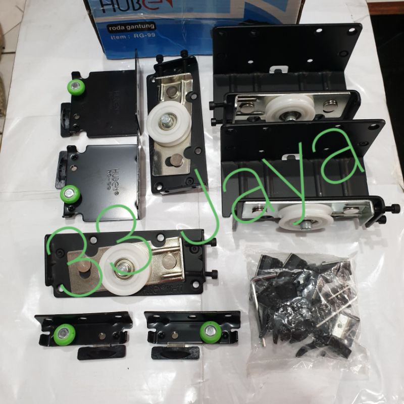 Jual Roda + Rel Pintu Sliding Gantung RG 99 (2 pintu)Merk Huben | Shopee Indonesia