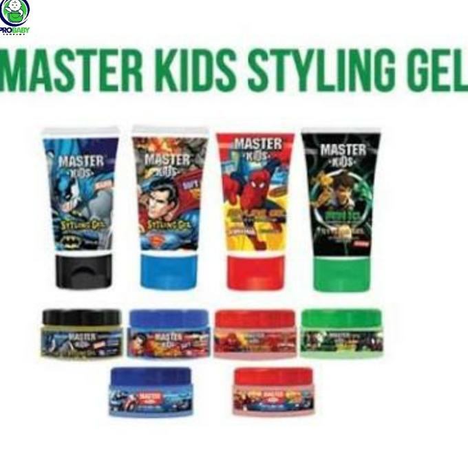Jual MASTER KIDS STYLING GEL / GEL RAMBUT ANAK GAMBAR SUPERHERO ...