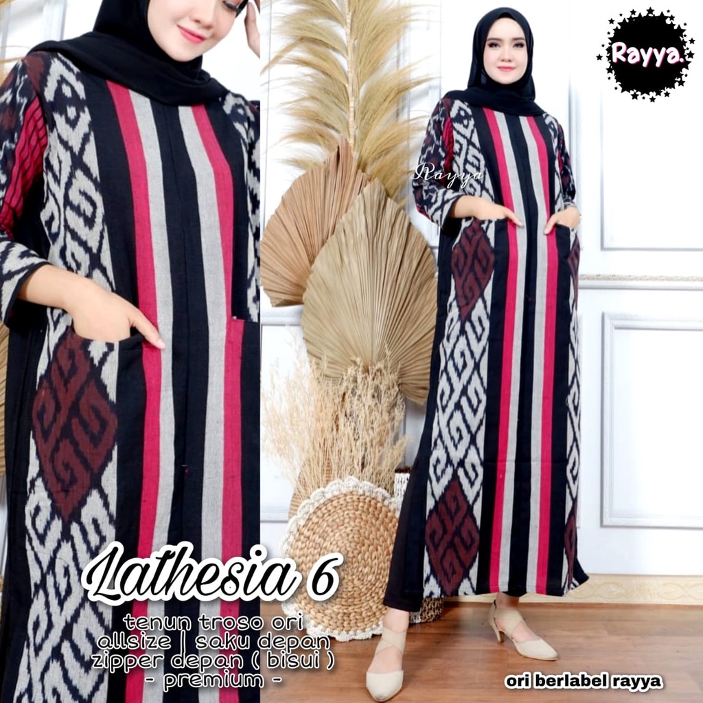 Jual Long Tunik Batik Tenun by Butik Batik Solo Bahan Tenuni kode LONG ...