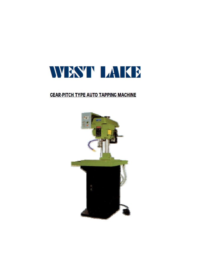 Jual Mesin Tapping West Lake SB4010 Gear Pitch Type Auto Tapping SB ...