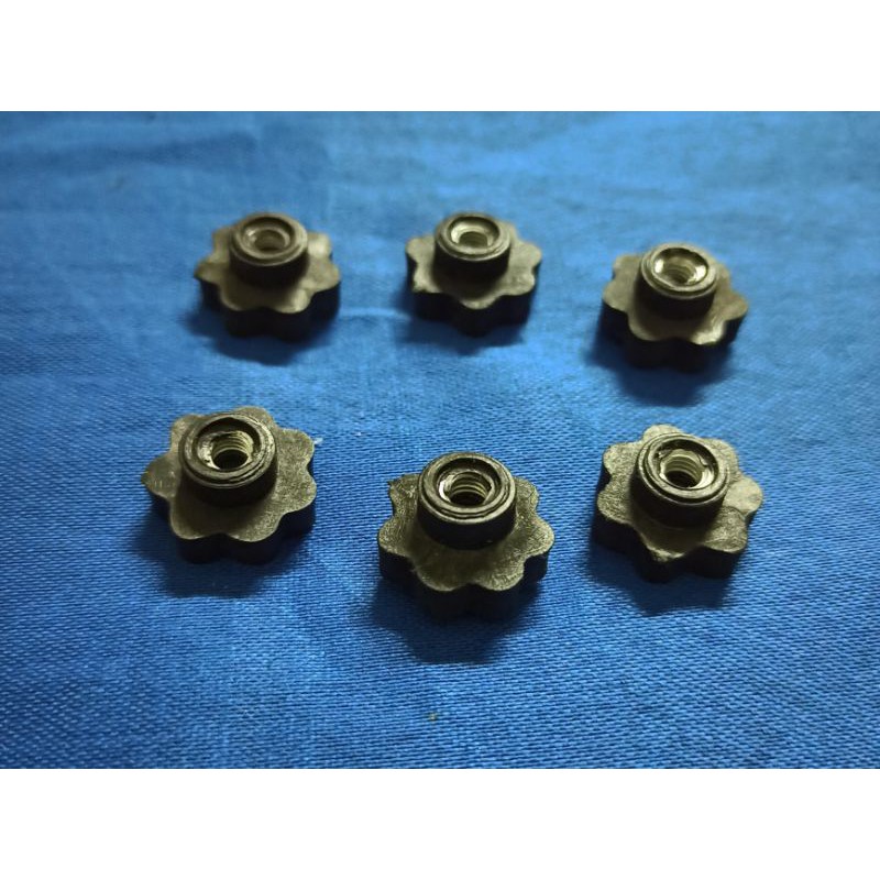 Jual KNOB MUR star 5mm bintang plastik female thread NH 5 mm untuk baut M5 diameter 5 mm ...