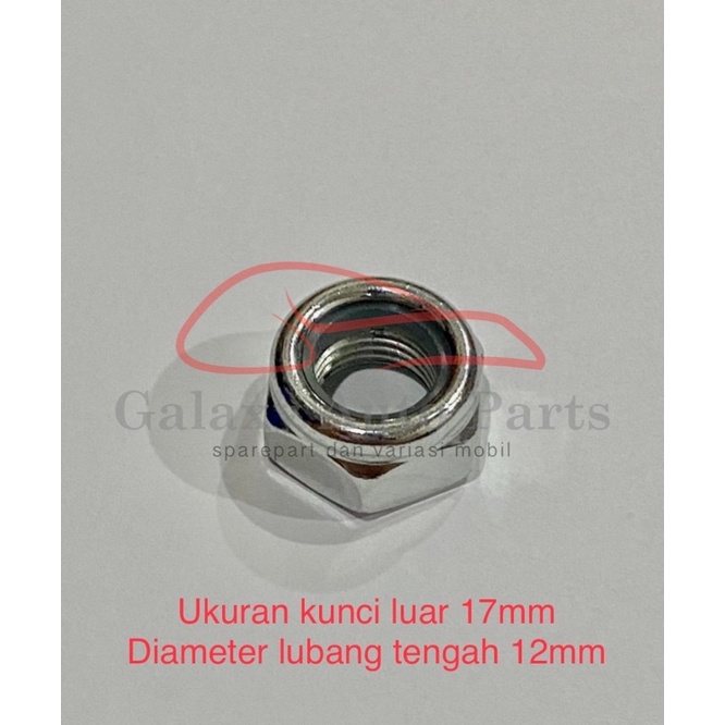Jual Mur nylon nilon lock nut kunci 17mm | Shopee Indonesia