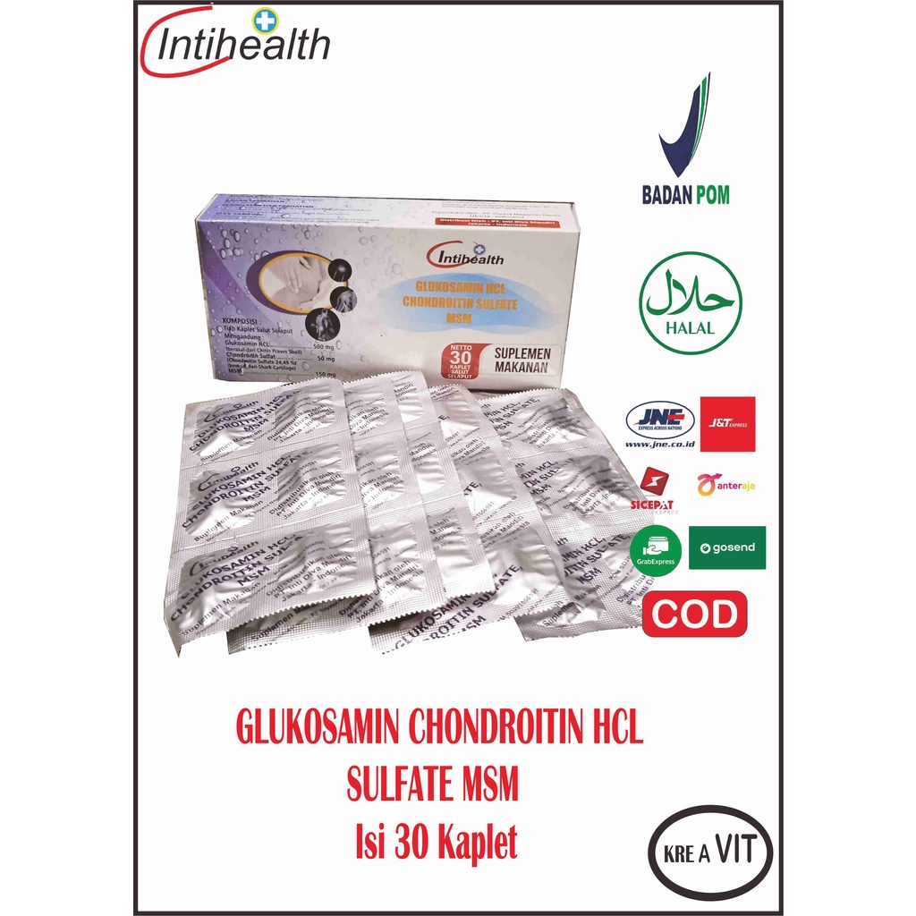 Jual INTIHEALTH GLUKOSAMIN HCL CHONDROITIN SULFATE MSM MEMBANTU ...