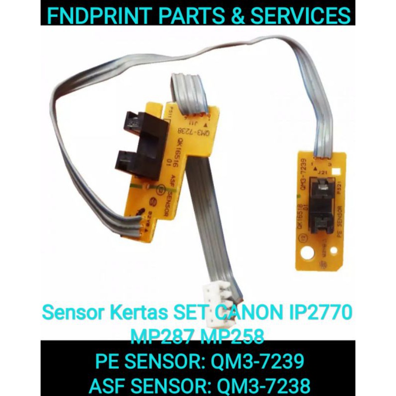Jual Sensor Kertas PE & ASF CANON IP2770 M287 M258 SET QM3-7239 QM3 ...