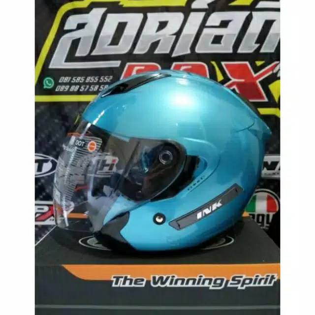 Jual HELM INK METRO 2 ICE BLUE DOUBLE VISOR HELM TOURING INK METRO ...