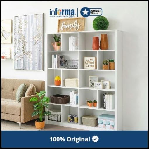 Jual Informa Rak Buku Funky Bookcase White | Shopee Indonesia