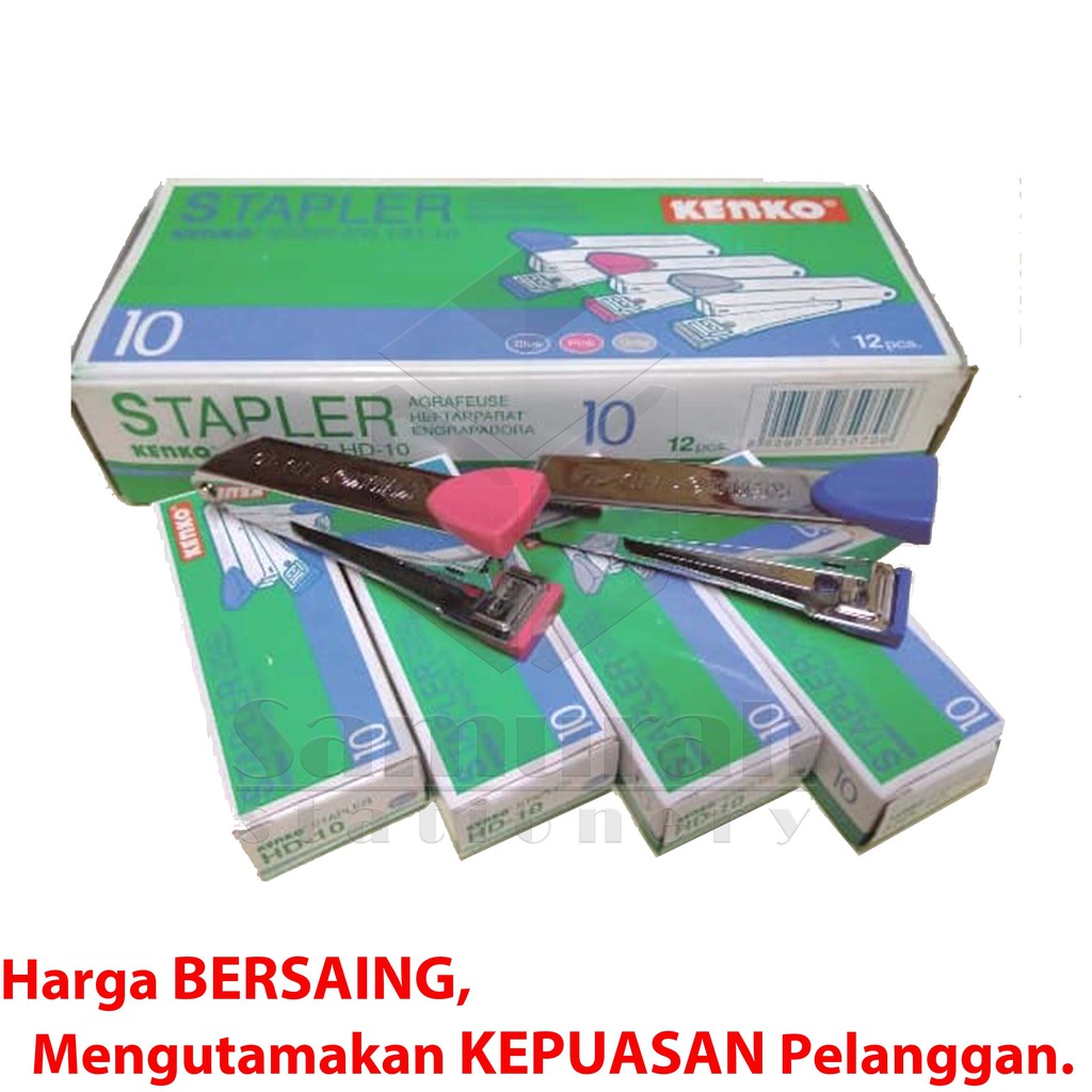Jual Stapler Kenko HD 10 / Mesin Staples Tangan HD10 Kecil / Alat Strapler Hecter / Stepler ...